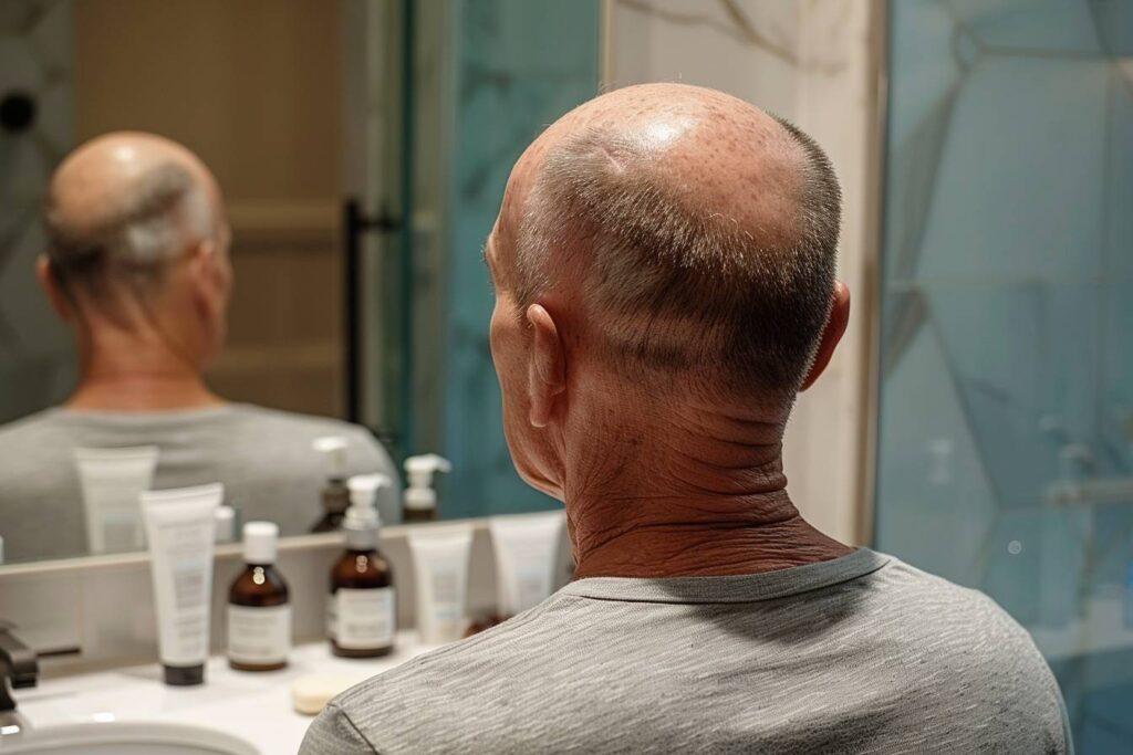 Début calvitie - guide-cheveux